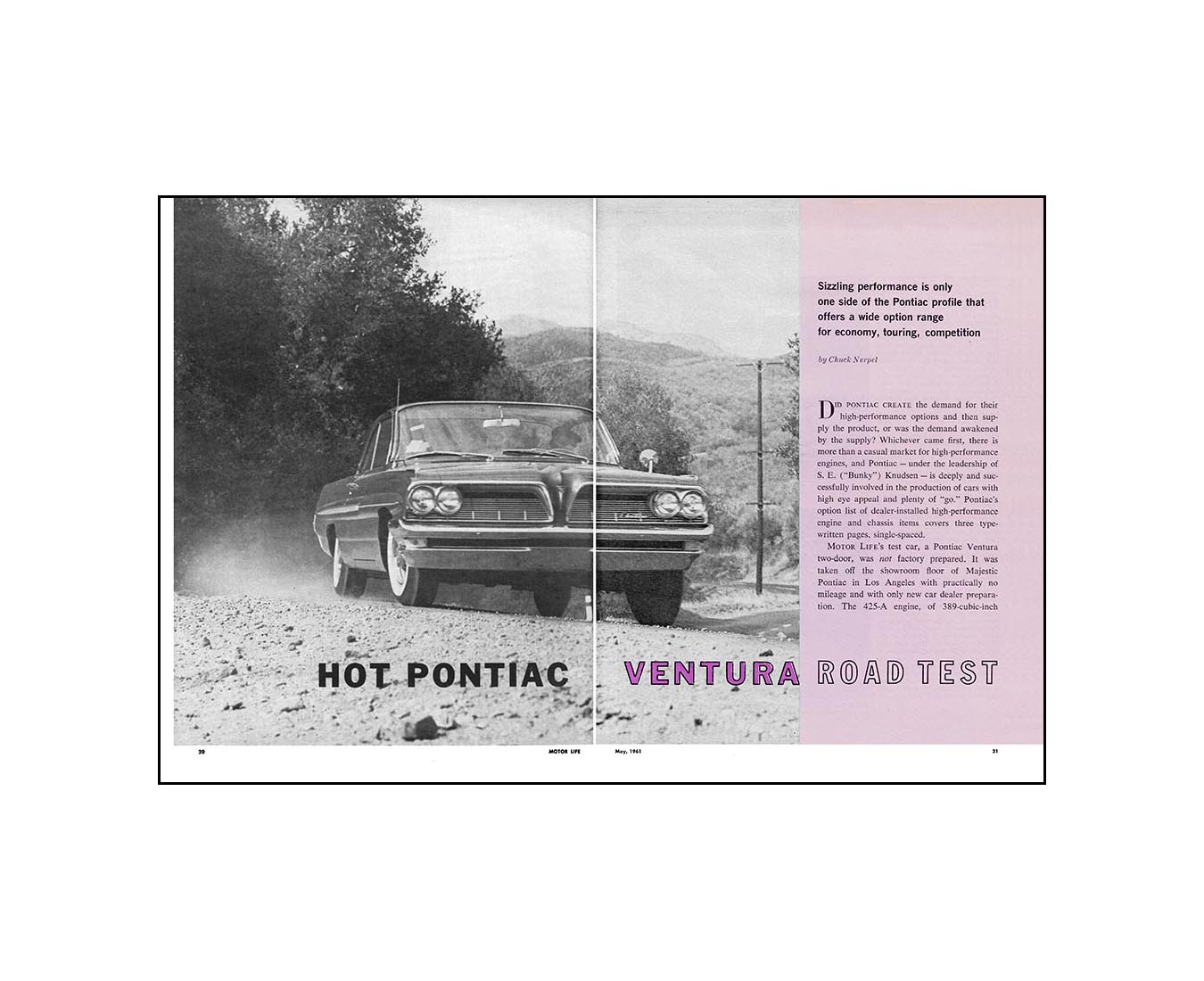1961 Pontiac Ventura 425-A Tri-Power Road Test - Motor Life Magazine ...
