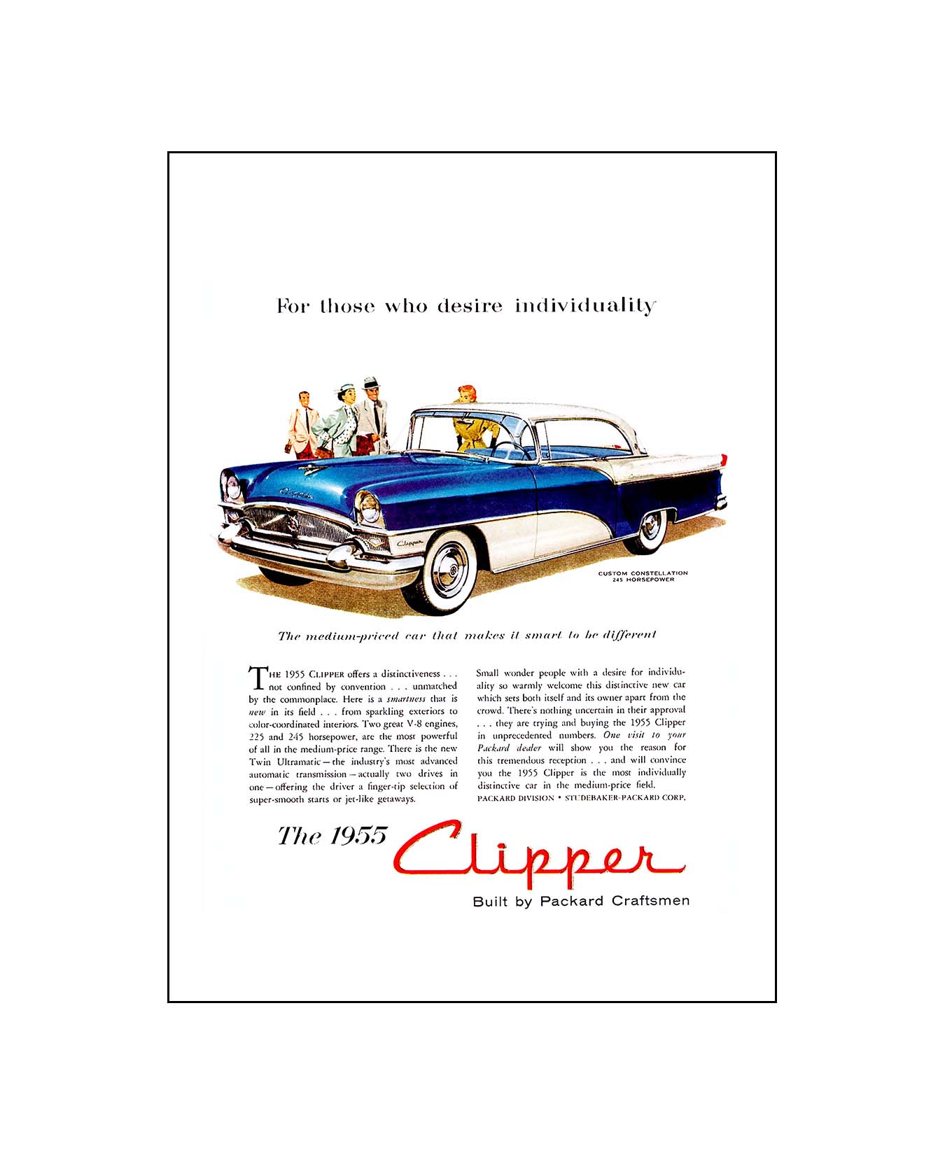 1955 Packard Clipper Print Ads - Over-Drive Magazine