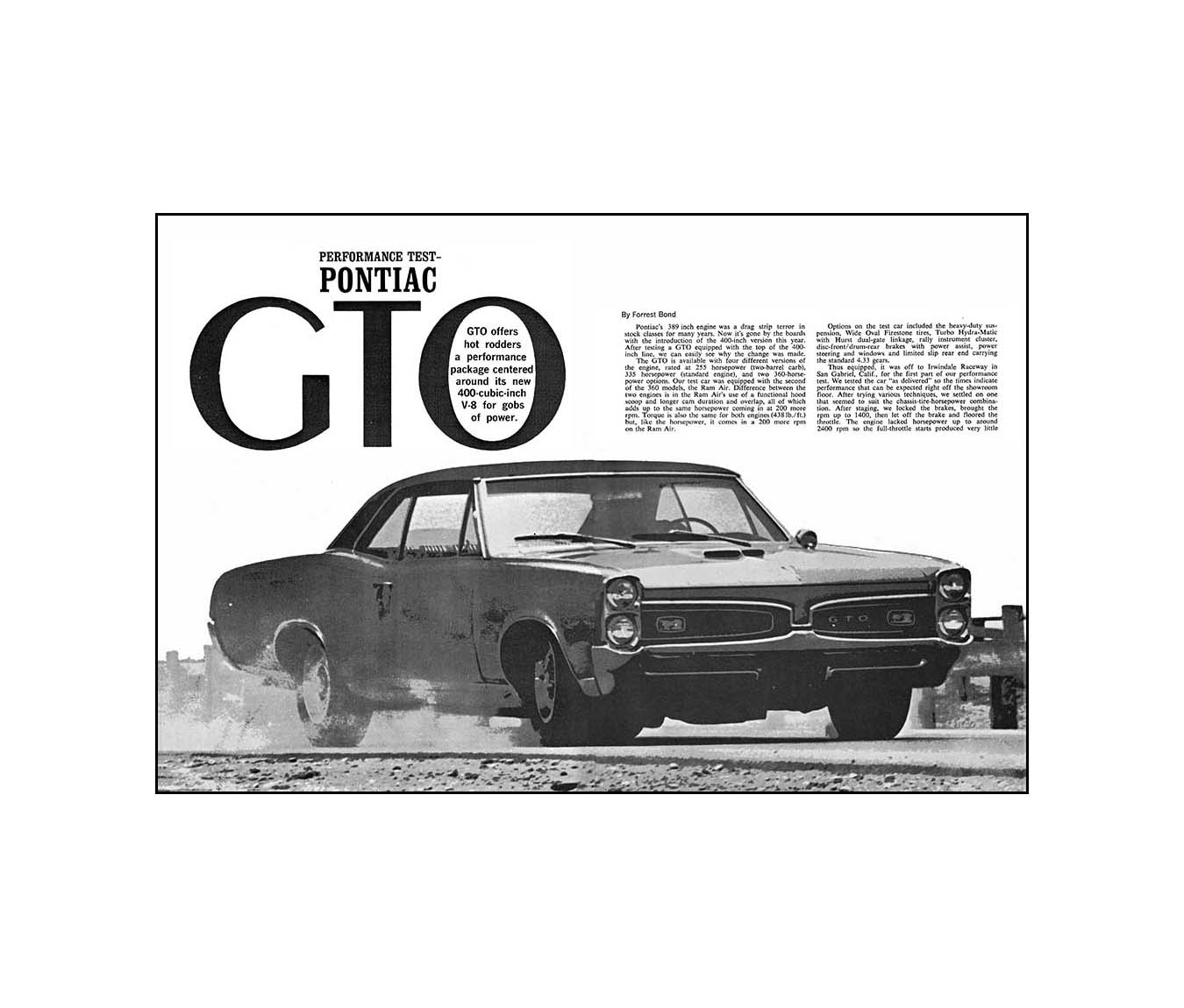 1967 Pontiac GTO Ram Air Road Test - Popular Hot Rodding Magazine ...