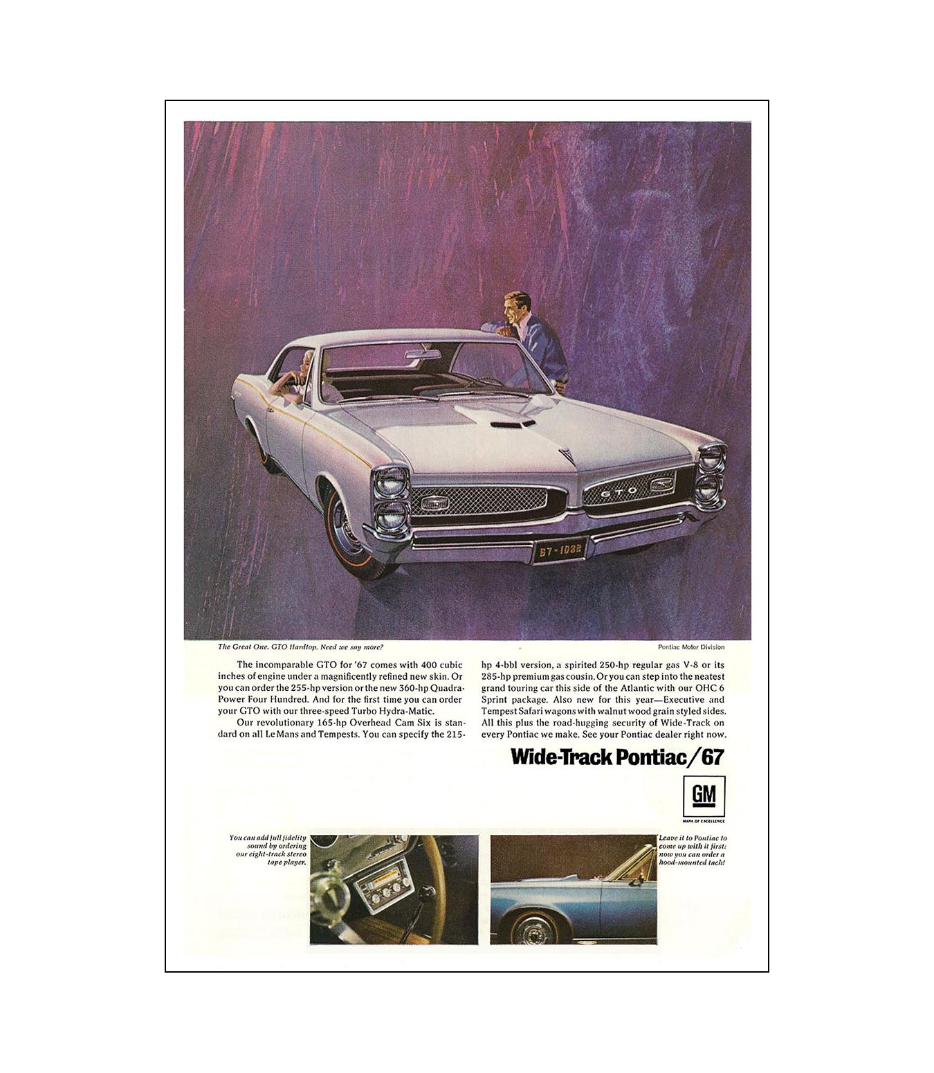 1967 Pontiac GTO Print Ads - Over-Drive Magazine