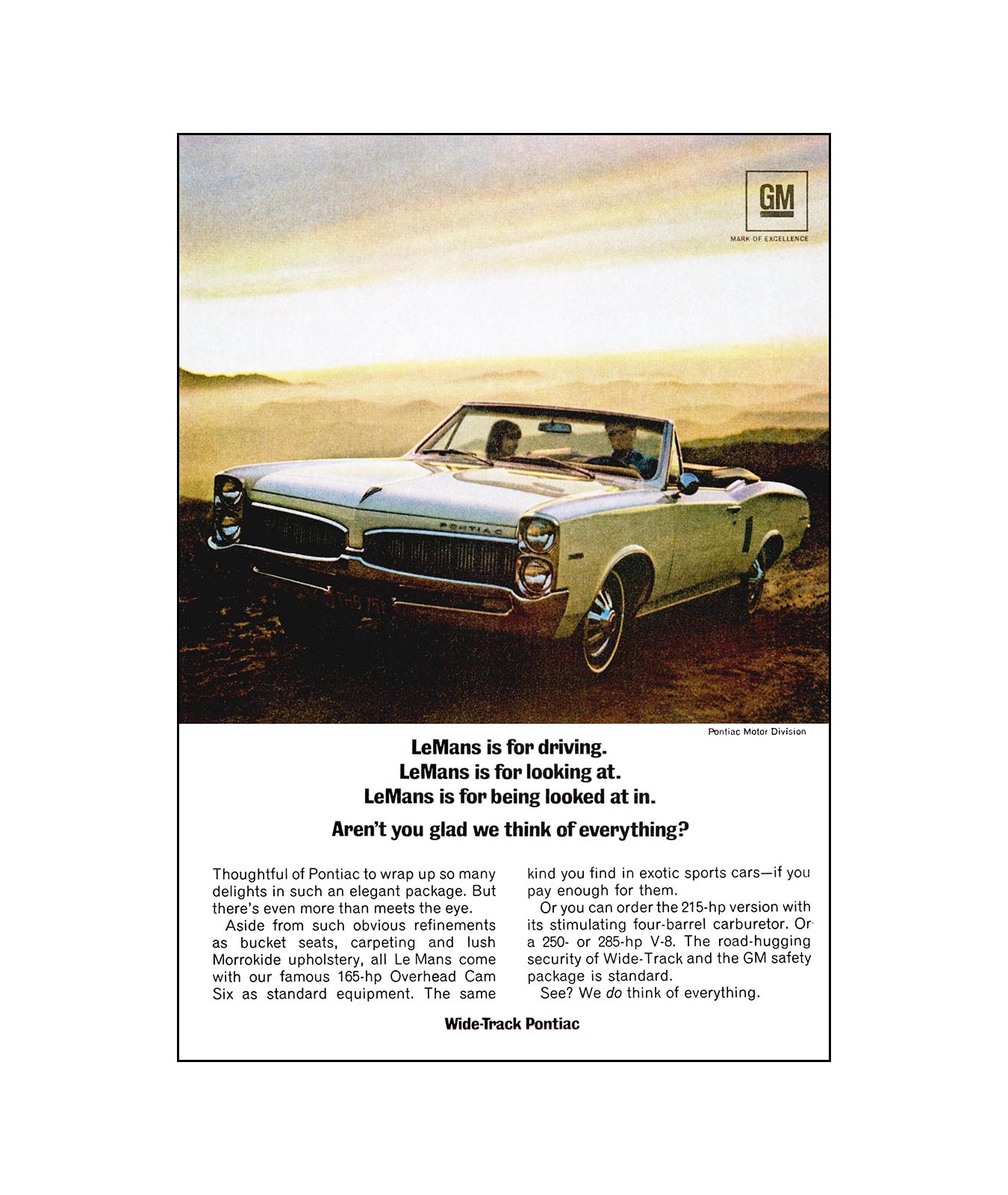 1967 Pontiac Tempest Print Ads - Over-Drive Magazine