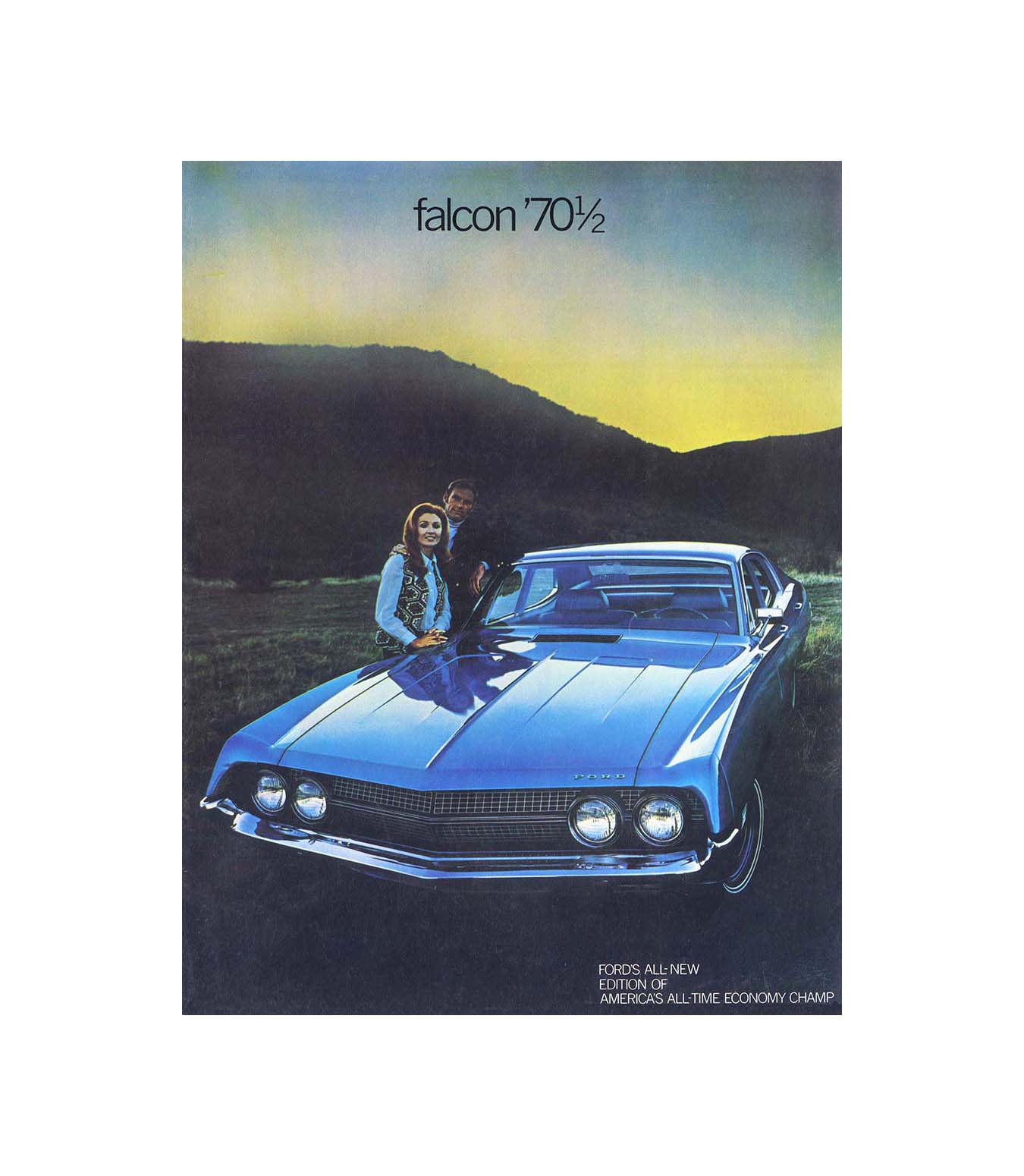 1970 1/2 Ford Falcon Foldout Brochure - Over-Drive Magazine