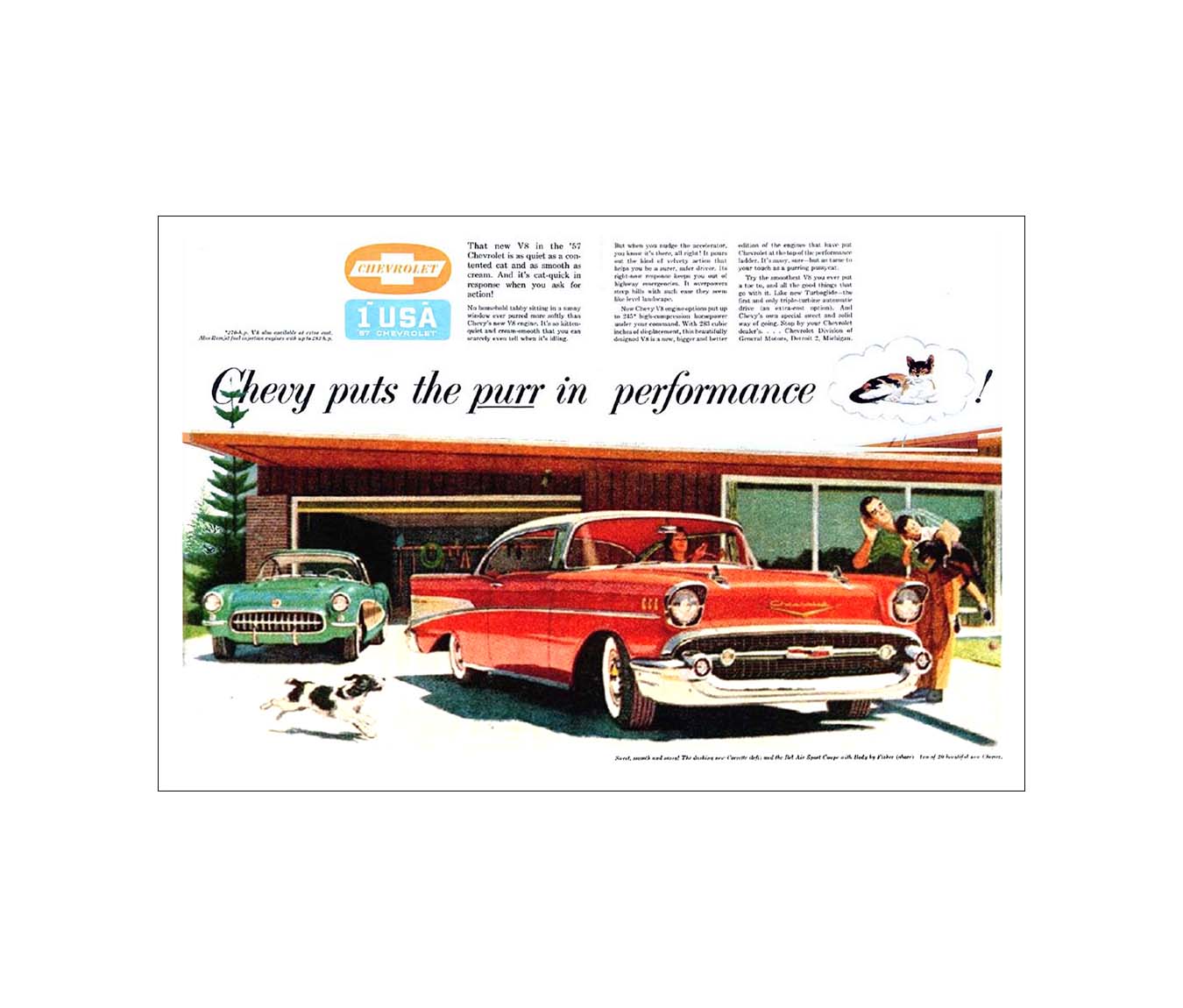 1957 Chevrolet Landscape Print Ads - Over-Drive Magazine