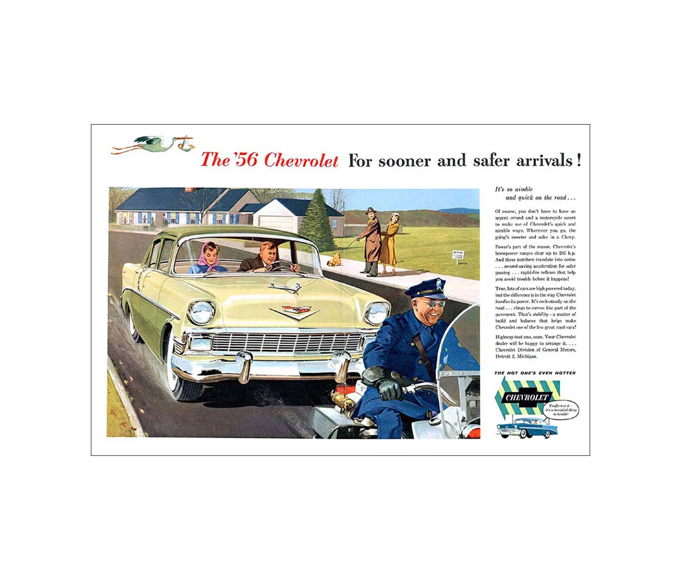 1956 Chevrolet Landscape Print Ads - Over-Drive Magazine