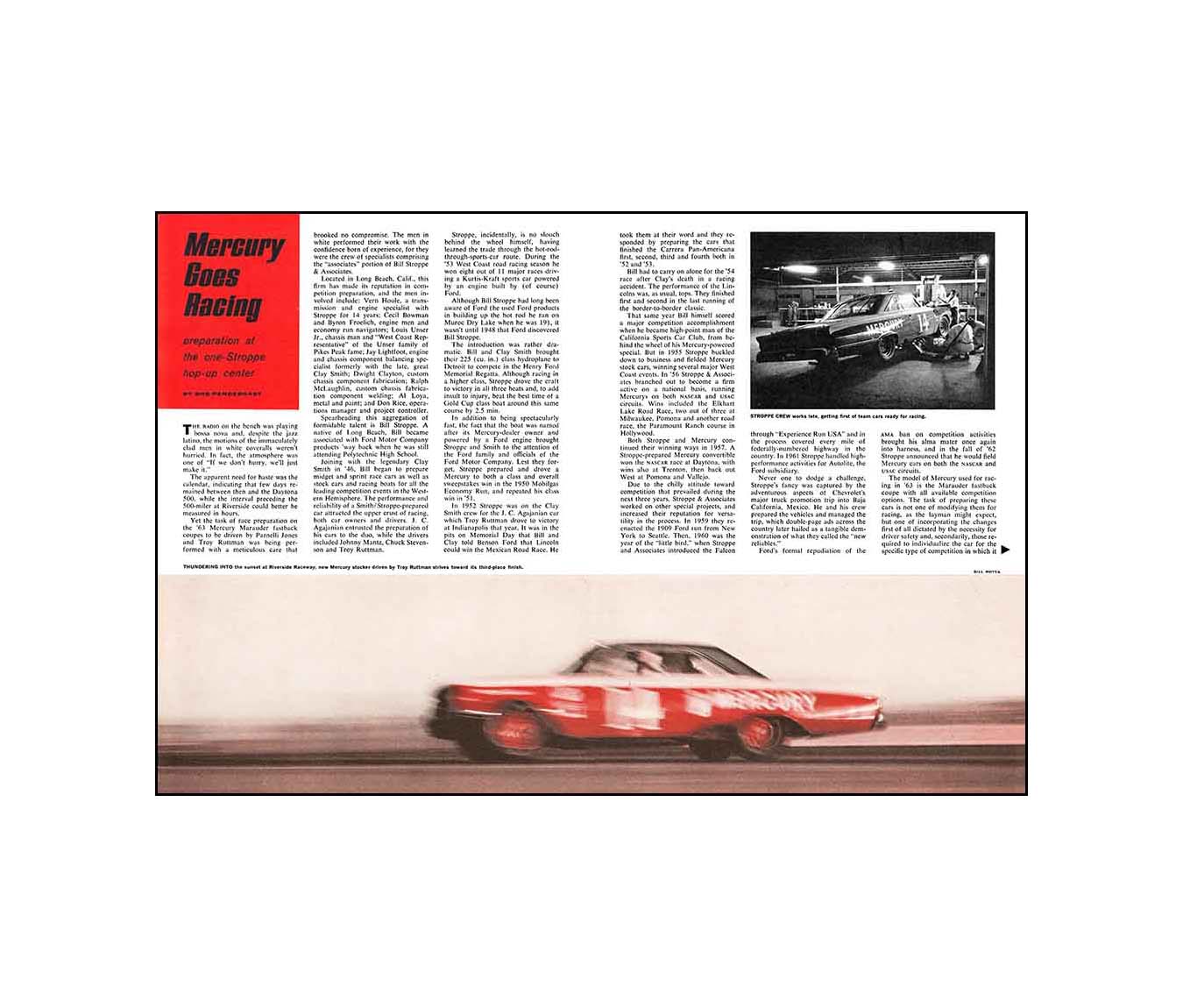 1963 Mercury Racing Program - Car Life Magazine - Over-Drive Magazine