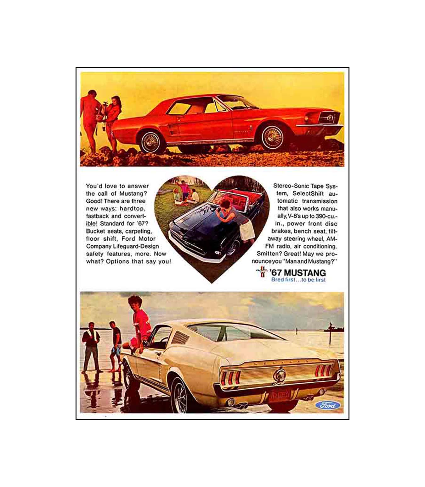 1967 Ford Mustang Portrait Print Ads - Over-Drive Magazine