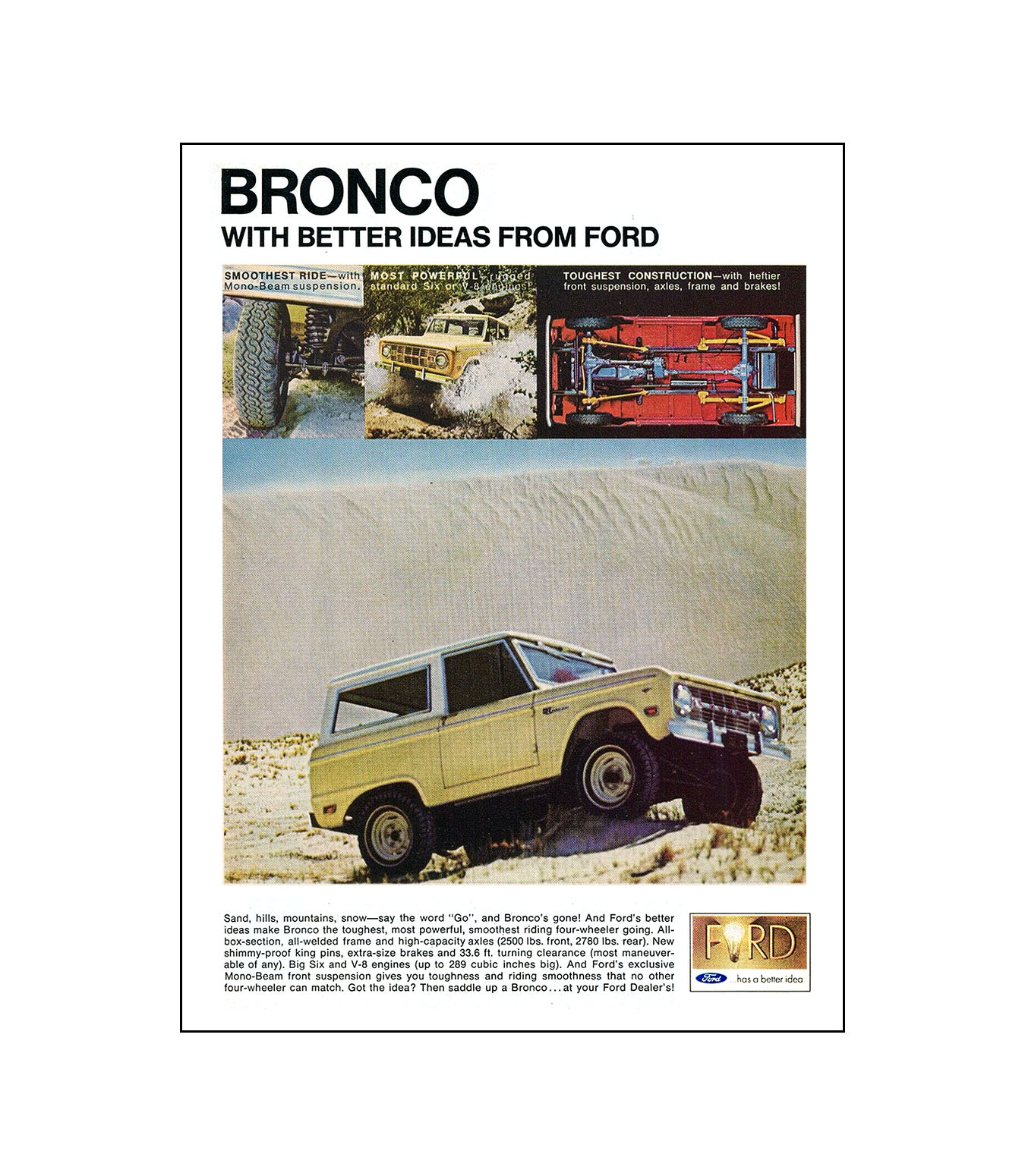 1968 Ford Bronco Portrait Print Ads - Over-Drive Magazine