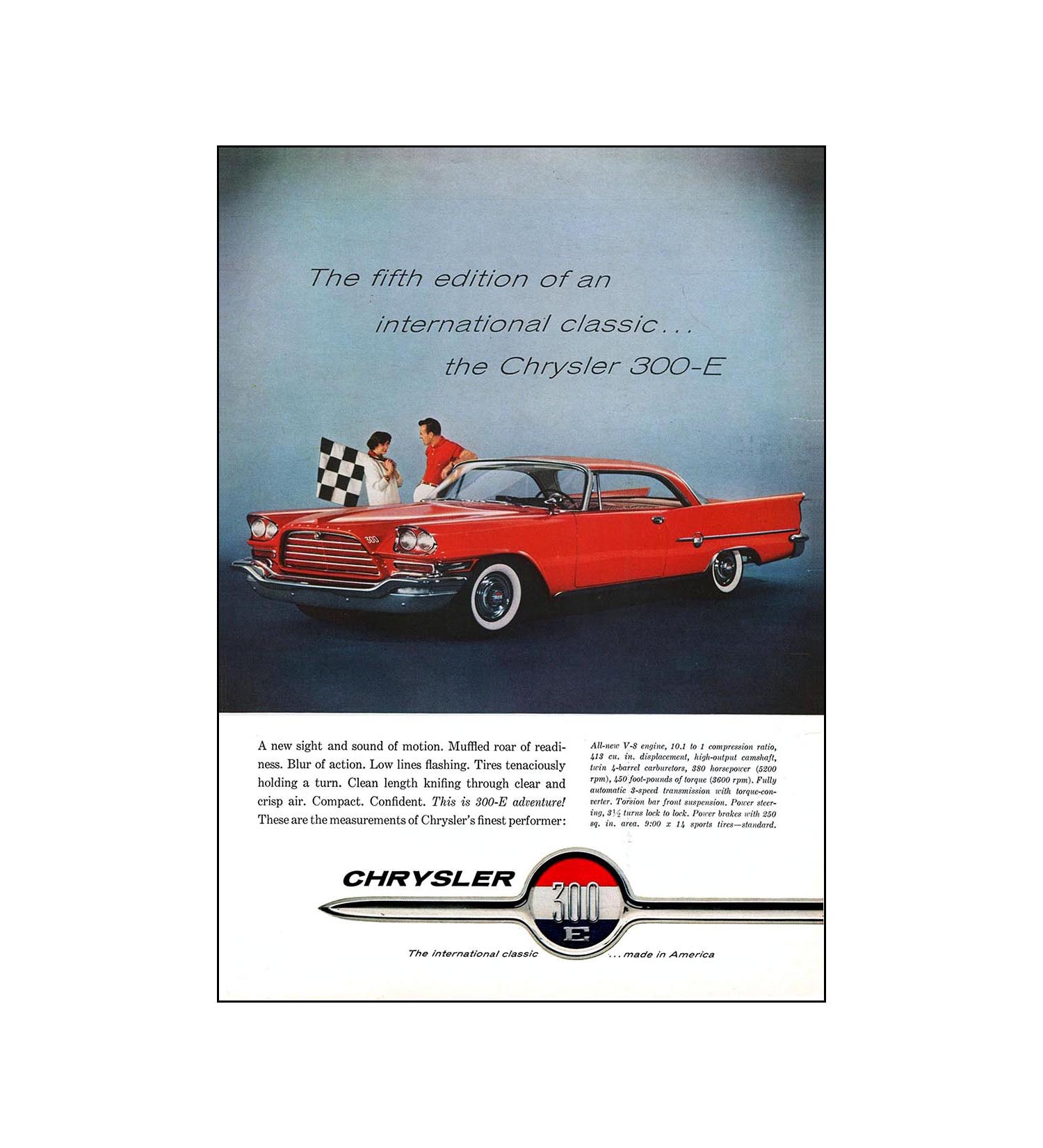 1959 Chrysler 300E Print Ads - Over-Drive Magazine