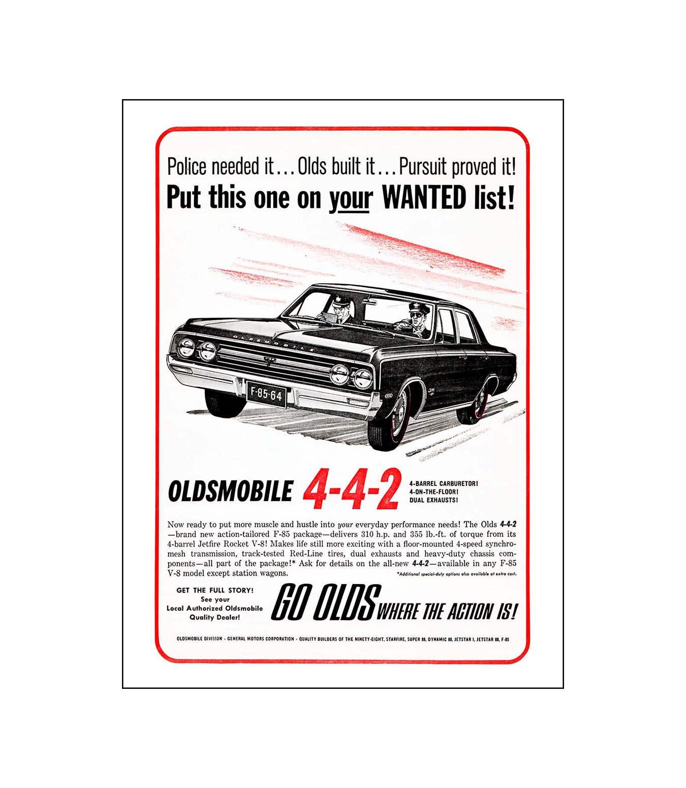 1964 Oldsmobile 442 Print Ads - Over-Drive Magazine