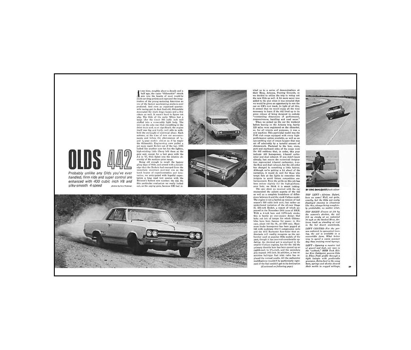 1965 Oldsmobile 442 Road Test - Hot Rod Magazine - Over-Drive Magazine