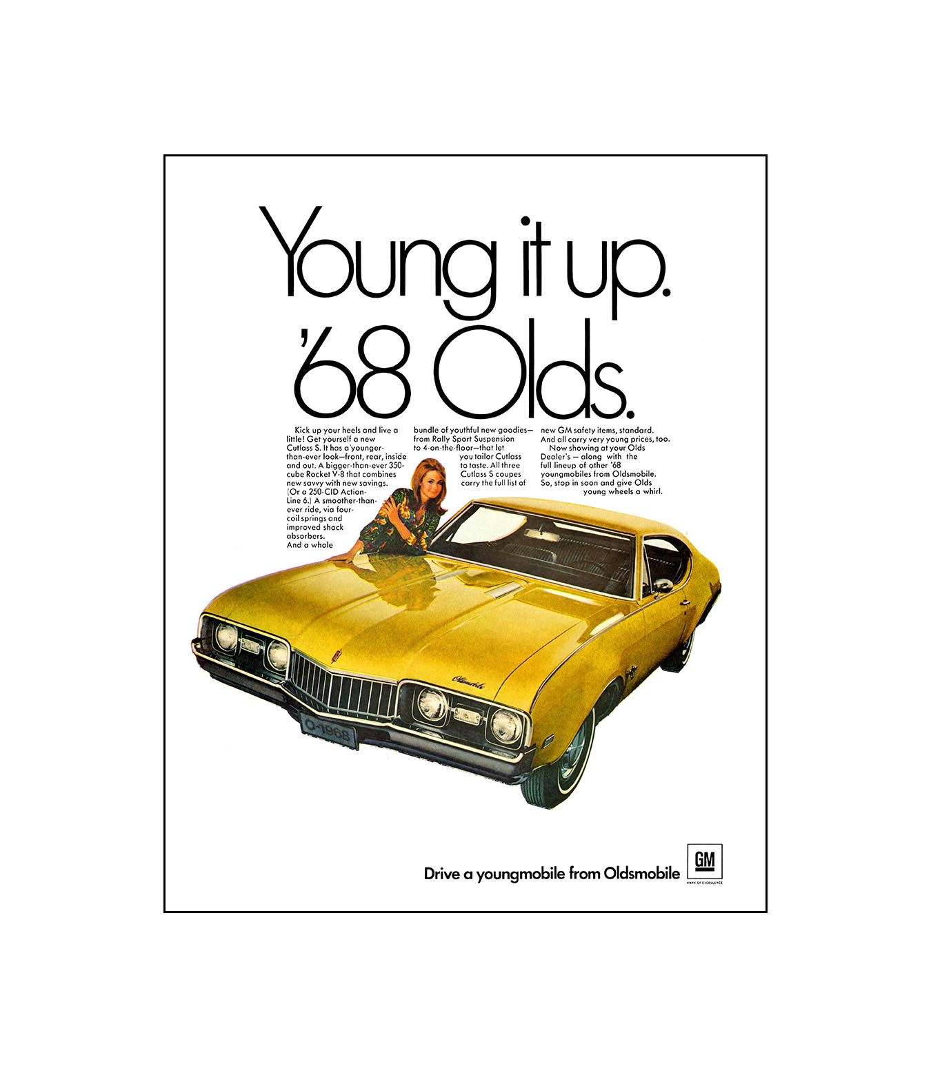 1968 Oldsmobile Cutlass and F-85 Print Ads - Over-Drive Magazine