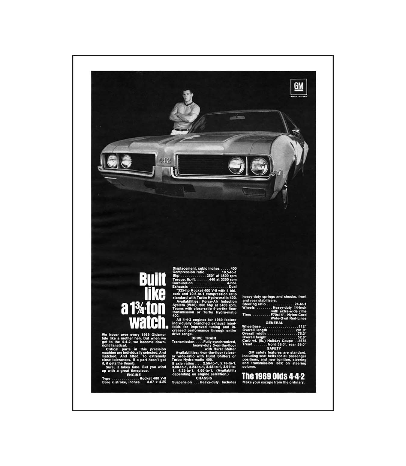 1969 Oldsmobile 442 Print Ads - Over-Drive Magazine