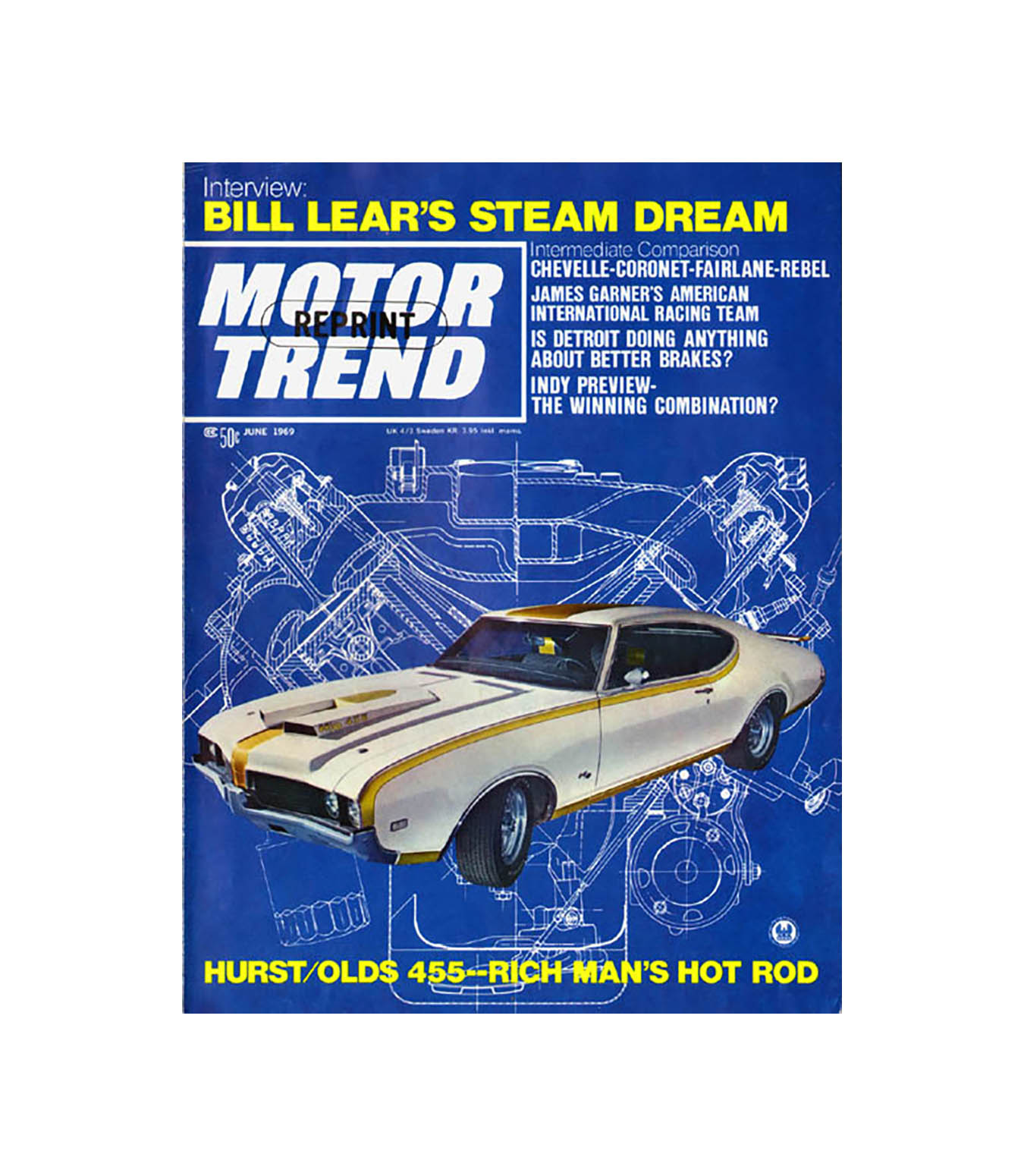 1969 Oldsmobile Hurst/Oldsmobile Magazine Reprint Brochure - Over-Drive ...