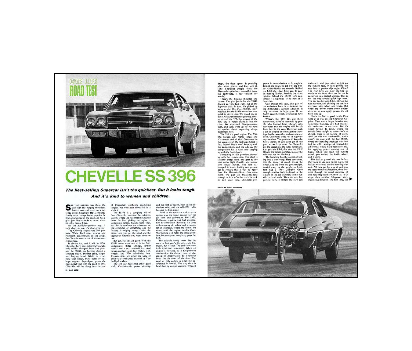 1970 Chevrolet Chevelle SS 396 350 HP Road Test - Car Life Magazine ...