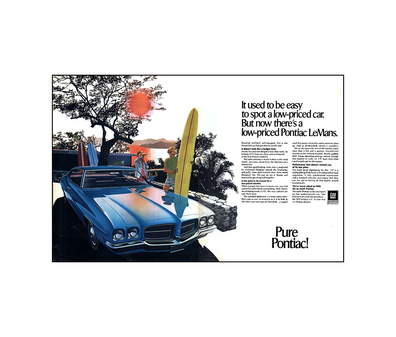 1971 Pontiac Mid-Size Car Print Ads - Over-Drive Magazine