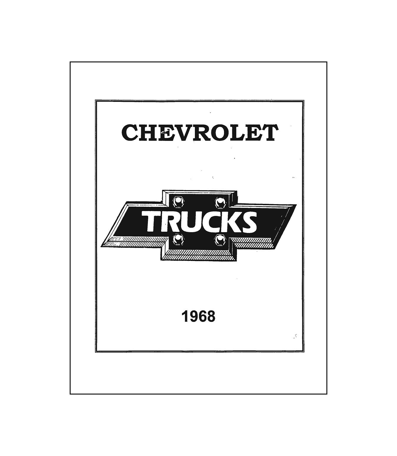 1968 Chevrolet Truck Factory Specifications Sheets - Over-Drive Magazine