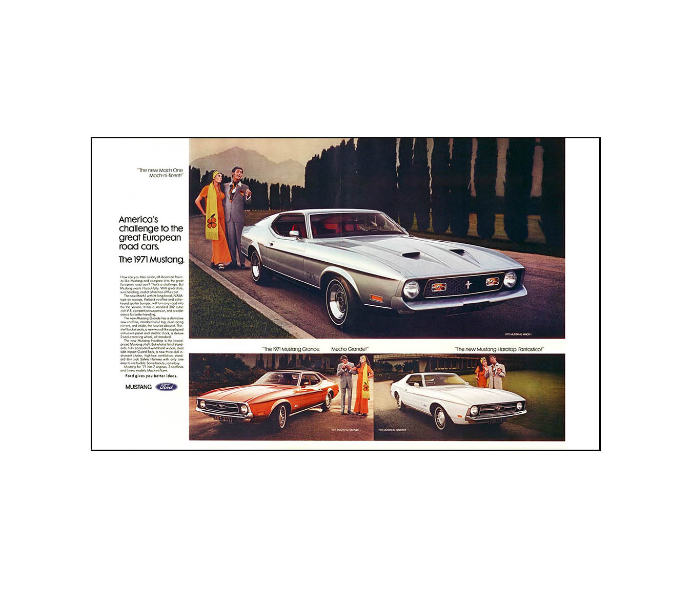 1971 Ford Mustang Print Ads - Over-Drive Magazine