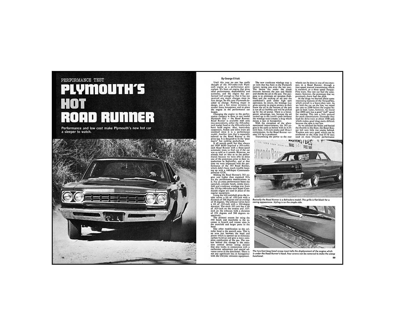 1968 Plymouth Road Runner Road Test - Popular Hot Rodding Magazine ...
