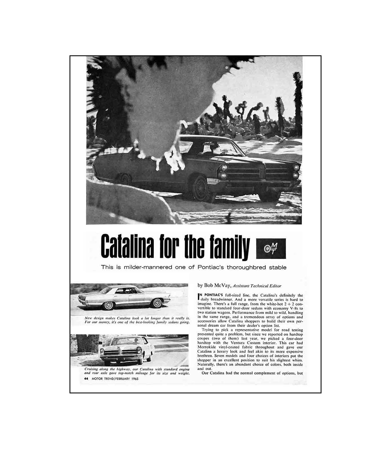 1965 Pontiac Catalina Road Test - Motor Trend Magazine - Over-Drive ...
