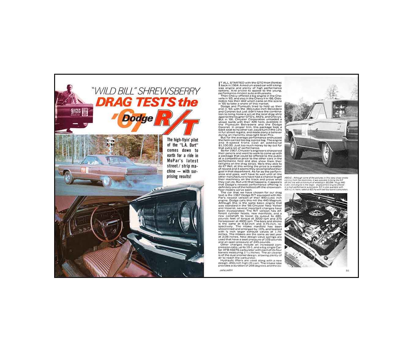 1967 Dodge Coronet R/T Drag Test Part 1 – Super Stock Magazine - Over ...