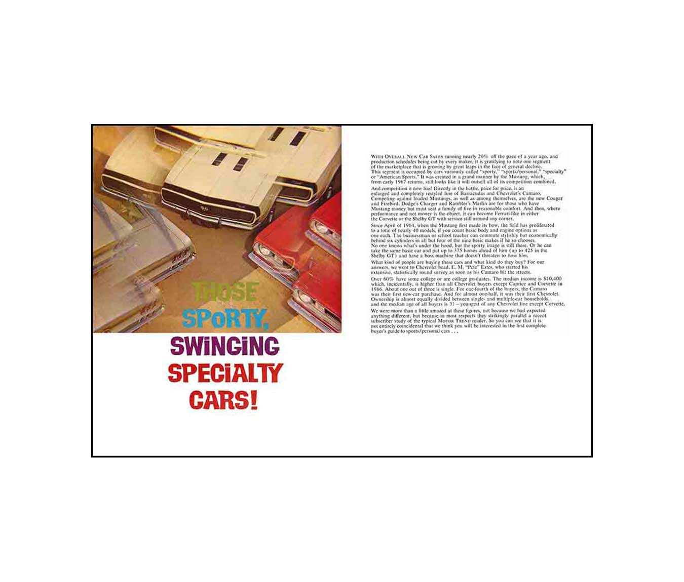 1967 Dodge Charger vs AMC Marlin Test– Motor Trend Magazine - Over ...