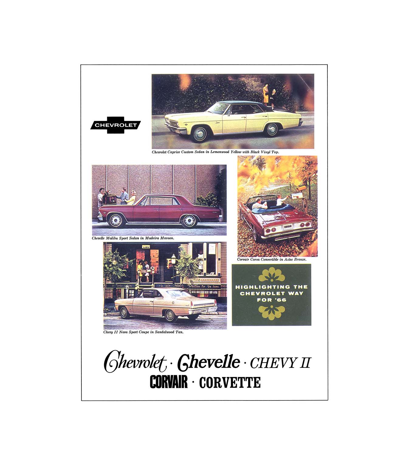 1966 Chevrolet Full Line Mailer Brochure - Over-Drive Magazine