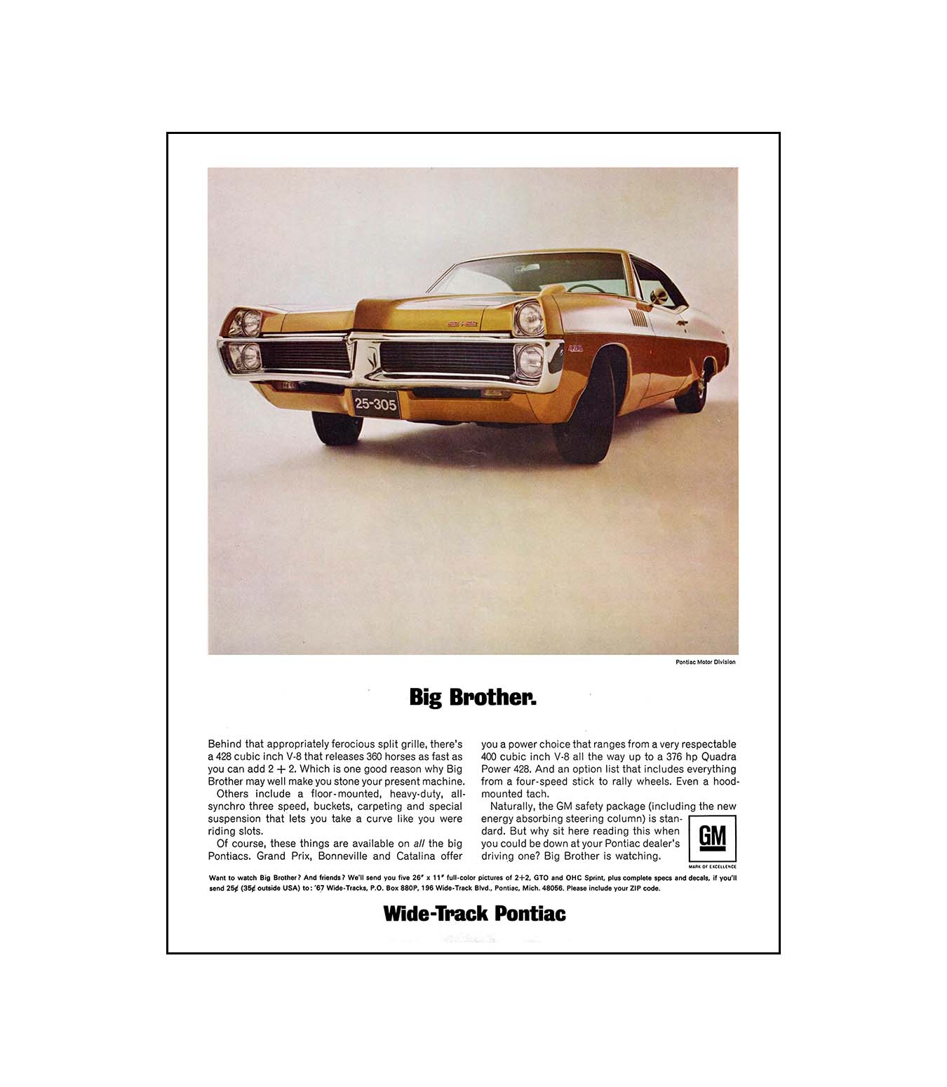 1967 Pontiac 2+2 Print Ads - Over-Drive Magazine