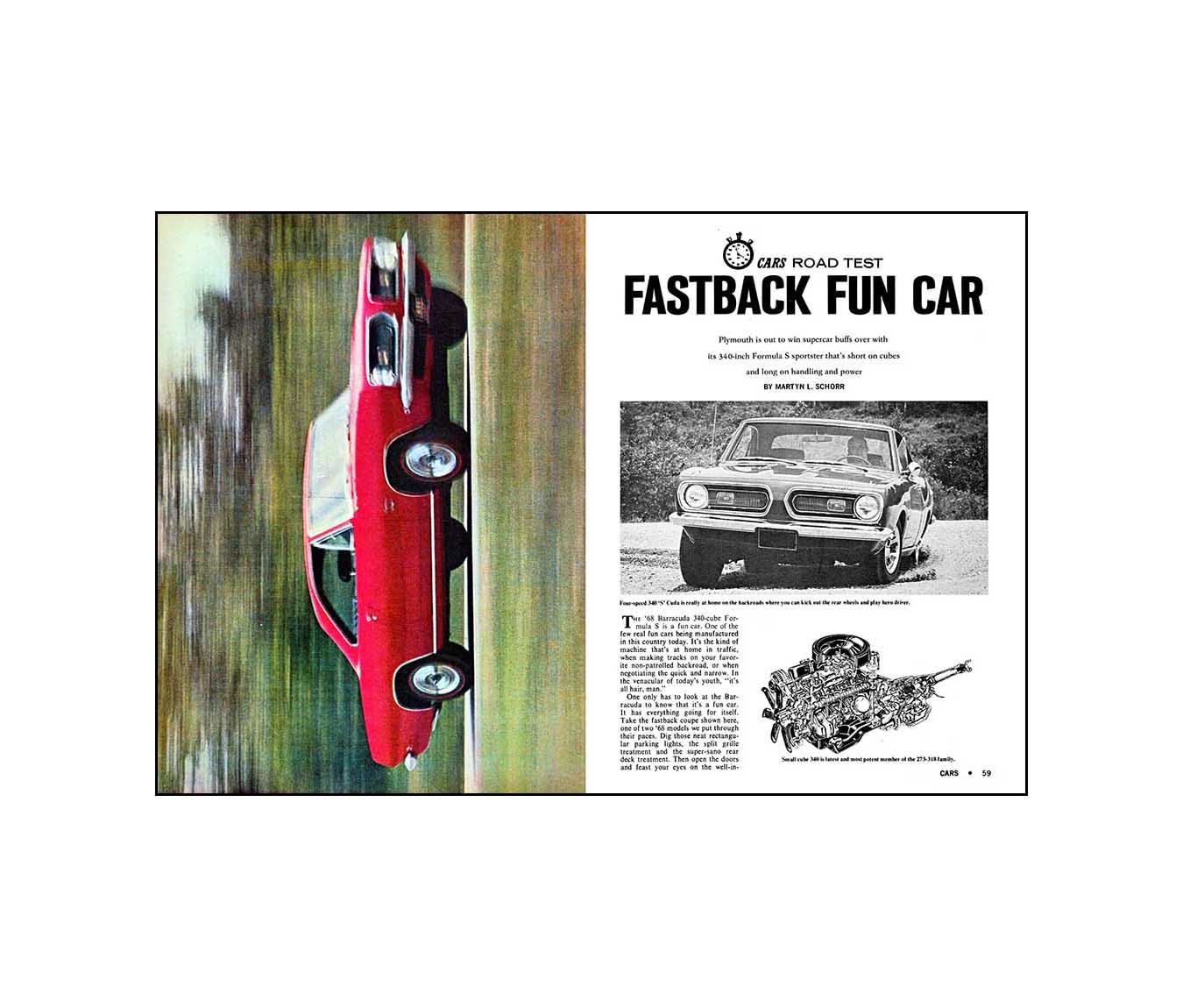 1968 Plymouth Barracuda Formula S 340 Road Test - Hi Performance Cars ...