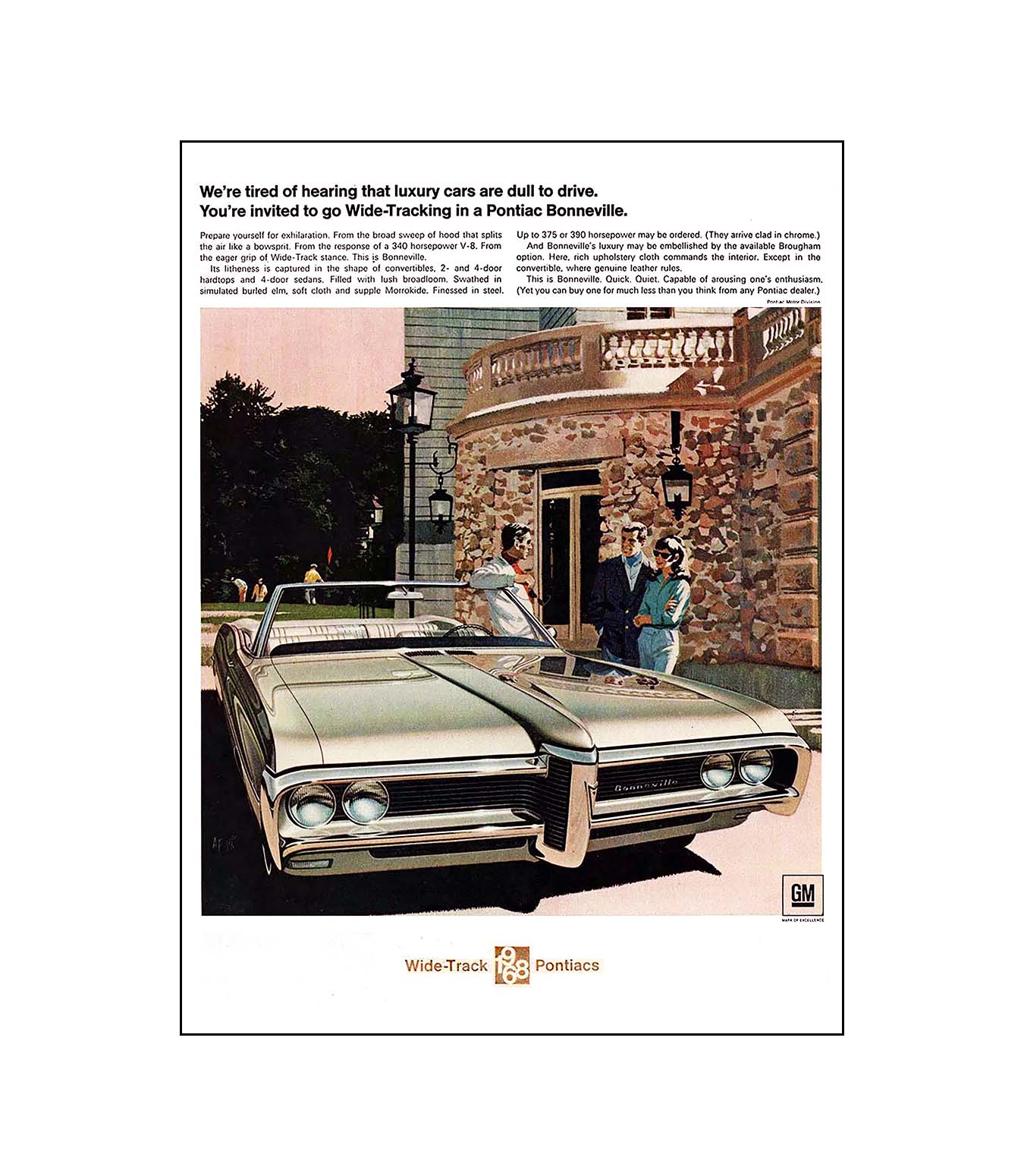 1968 Pontiac Bonneville Print Ads - Over-Drive Magazine