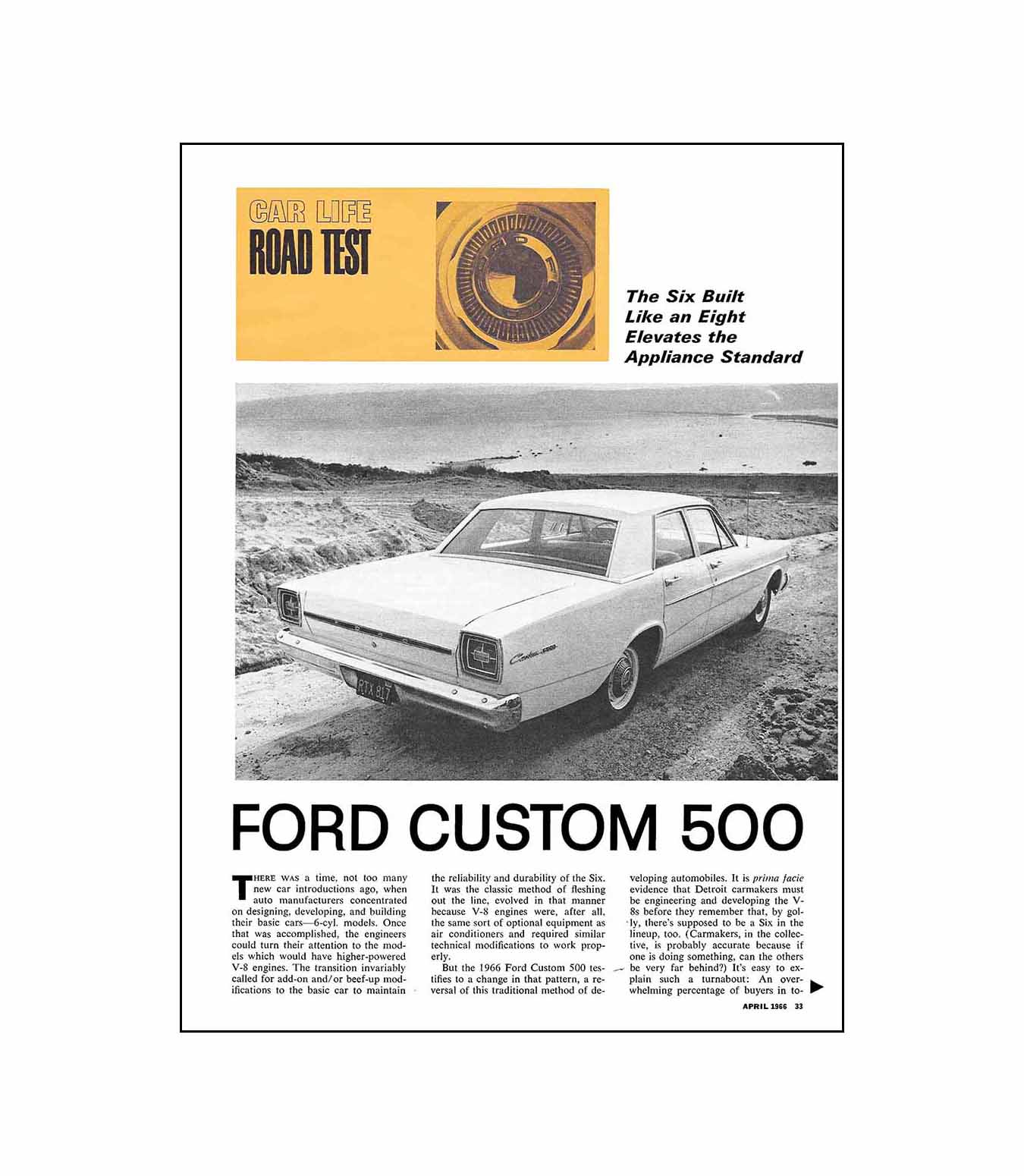 1966 Ford Full Size I-6 Road Test - Car Life Magazine - Over-Drive Magazine