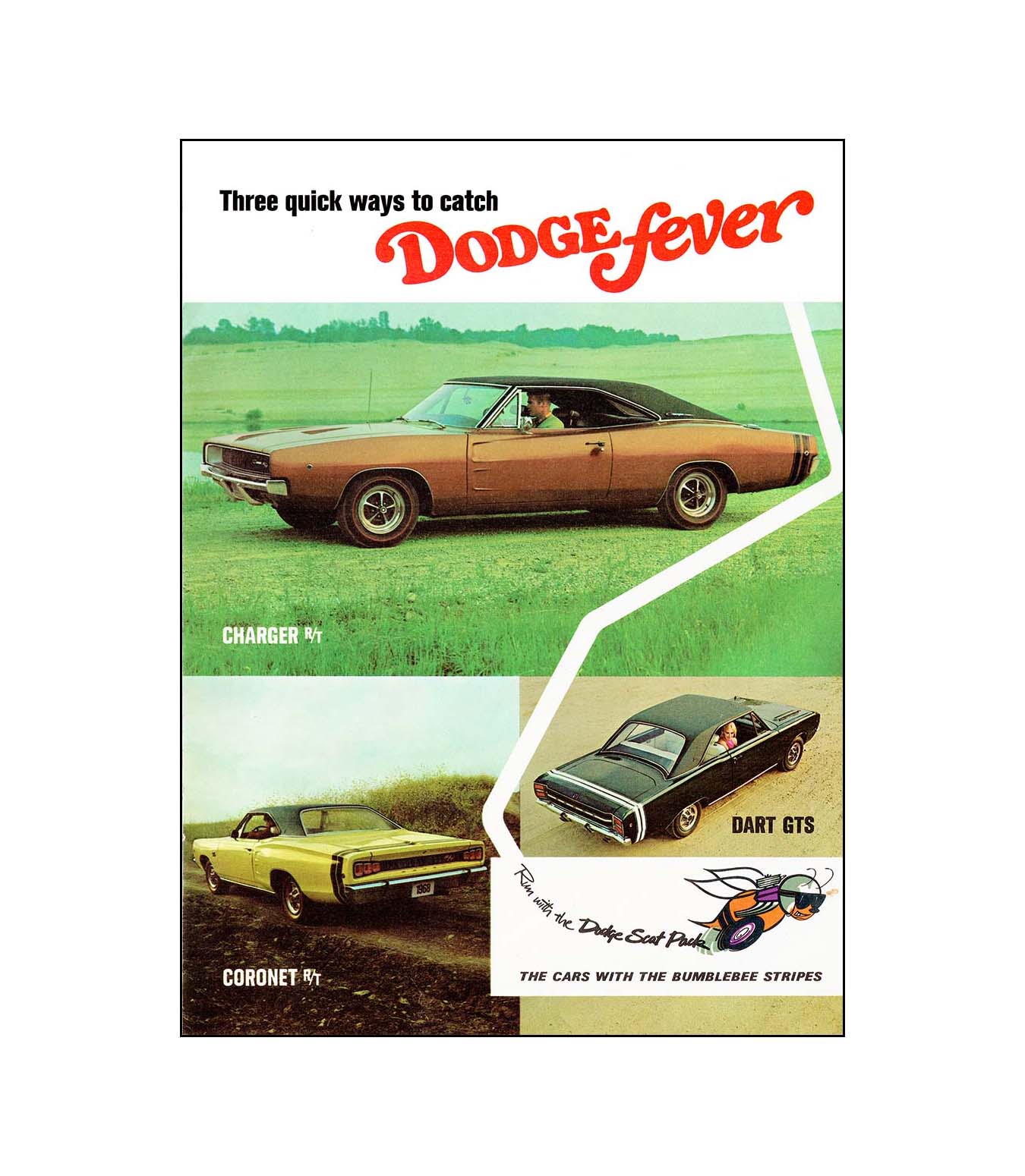 1968 Dodge Performance Models Magazine Insert Brochure - Over-Drive ...