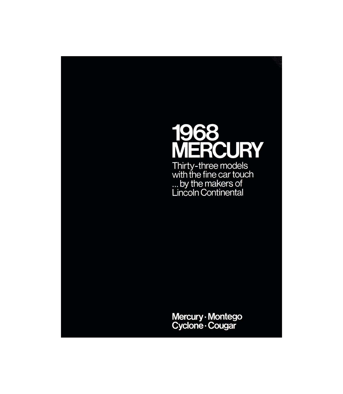 1968 Mercury Full Line Prestige Brochure - Over-Drive Magazine