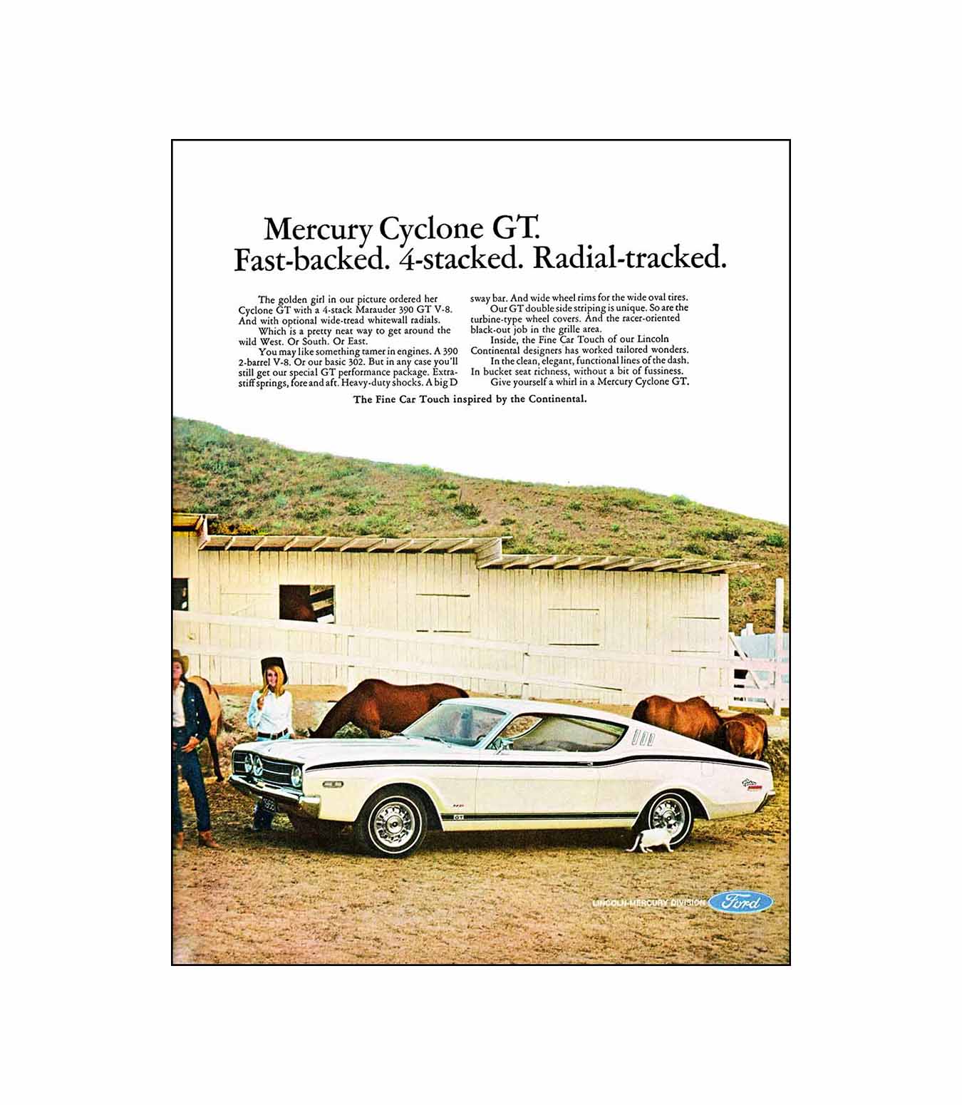 1968 Mercury Mid Size Car Print Ads - Over-Drive Magazine