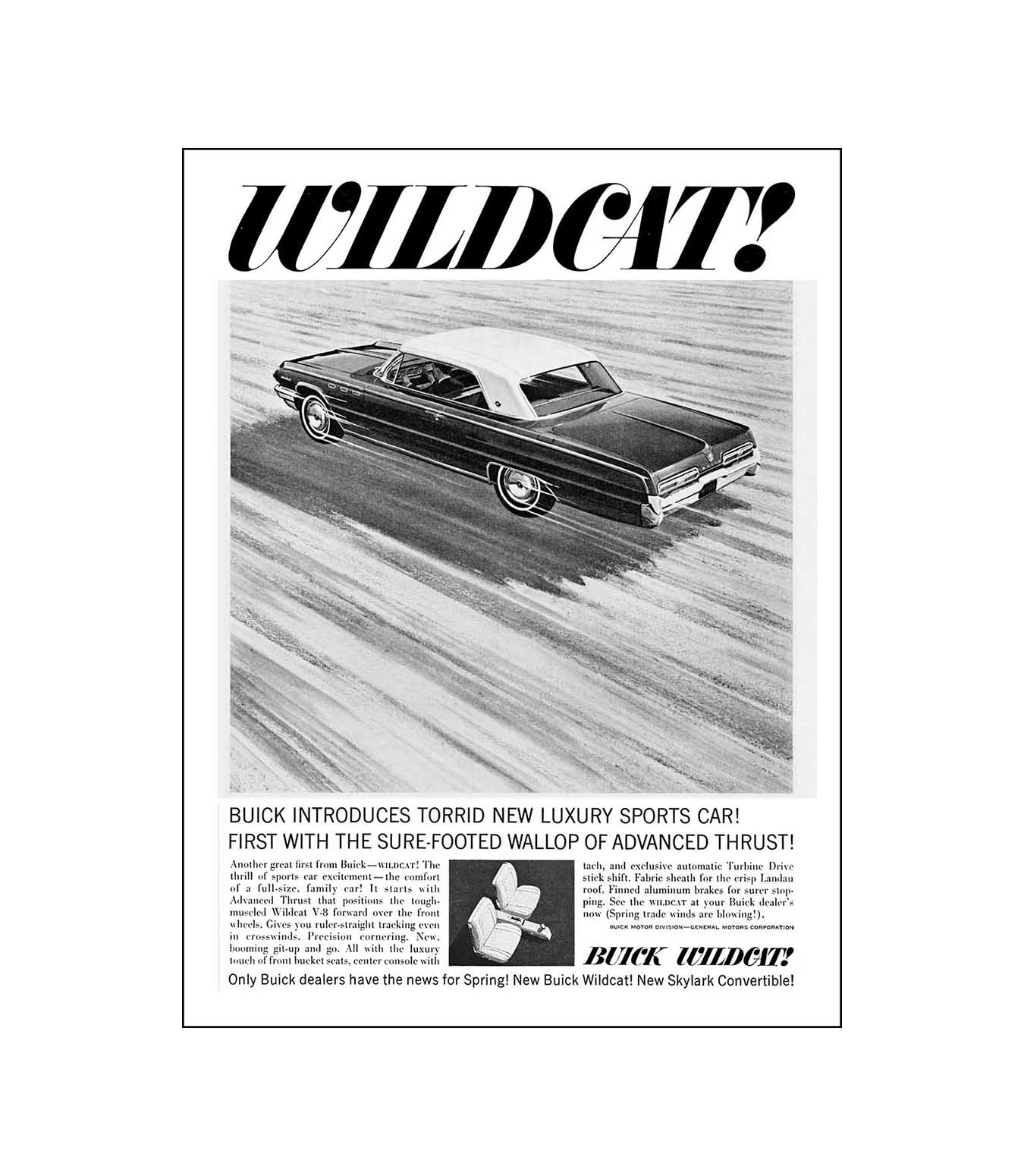 1962 Buick Wildcat Print Ads - Over-Drive Magazine