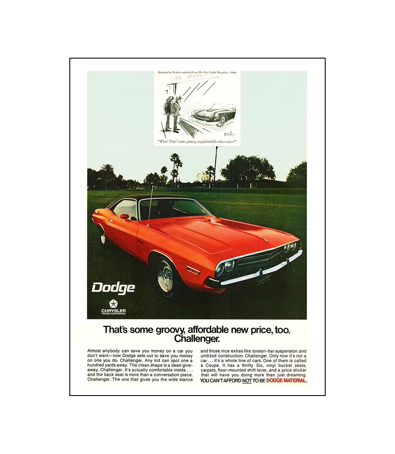 1971 Dodge Challenger Print Ads - Over-Drive Magazine