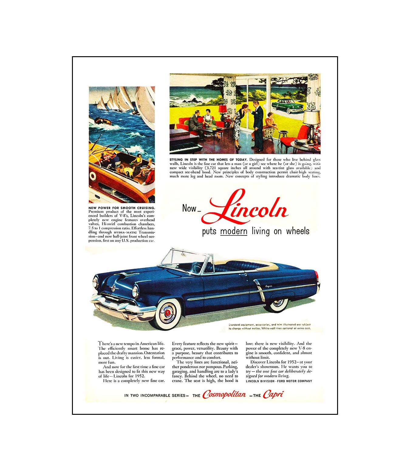 1952 Lincoln Print Ads - Over-Drive Magazine