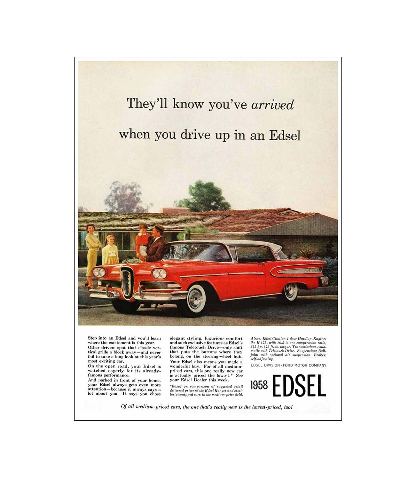 1958 Edsel Print Ads - Over-Drive Magazine
